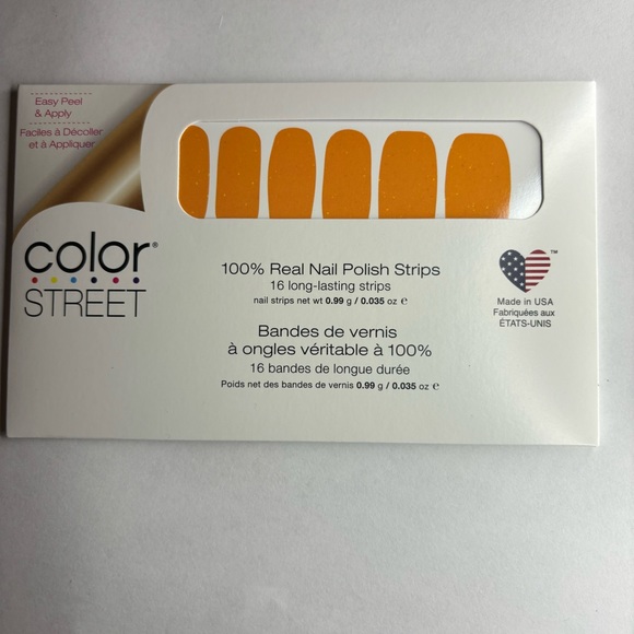 Color Street | Makeup | Orange Zest Neon Glitter Color Street Retired ...
